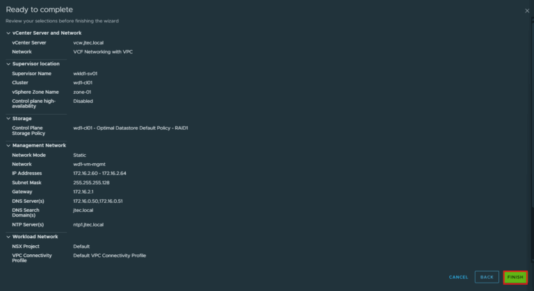 Configuring vSphere Supervisor in VCF 9 - Justin Raley